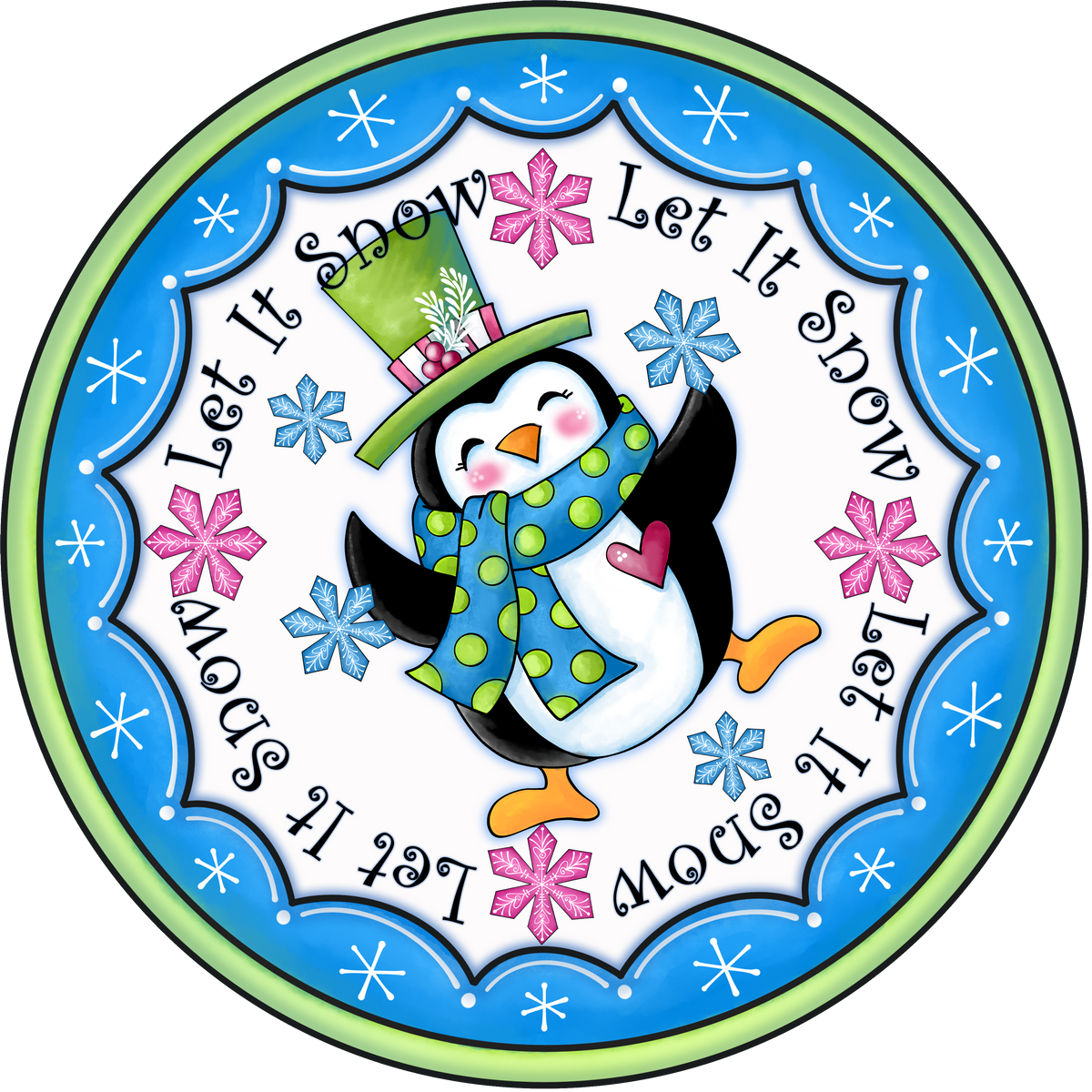 Let It Snow Penguin Holiday Sign Winter Welcome Sign Christmas Sig let-it-snow-penguin-holiday-sign-winter-welcome-sign-christmas-sig