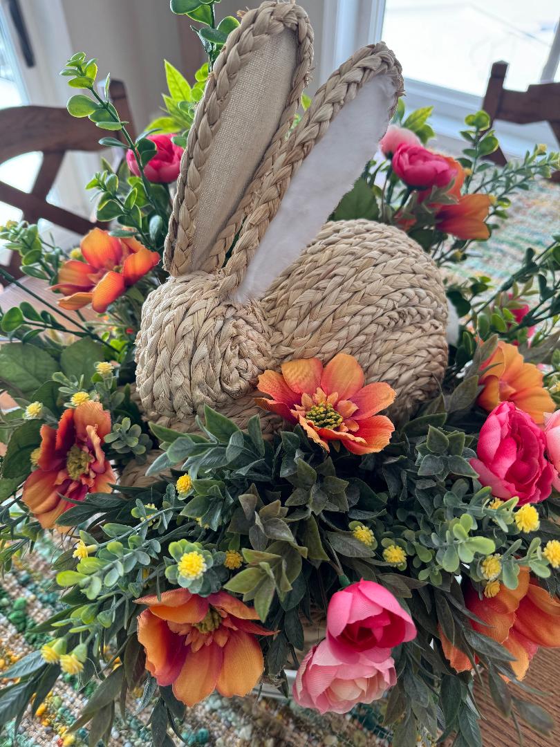 Spring Centerpiece, Easter Centerpiece, Garden Bunny, Home Decor – Dor ...
