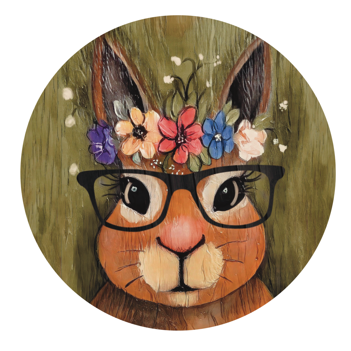 Primitive Rabbit Sign, Wreath Center, Wreath Attachment – Dor Designs