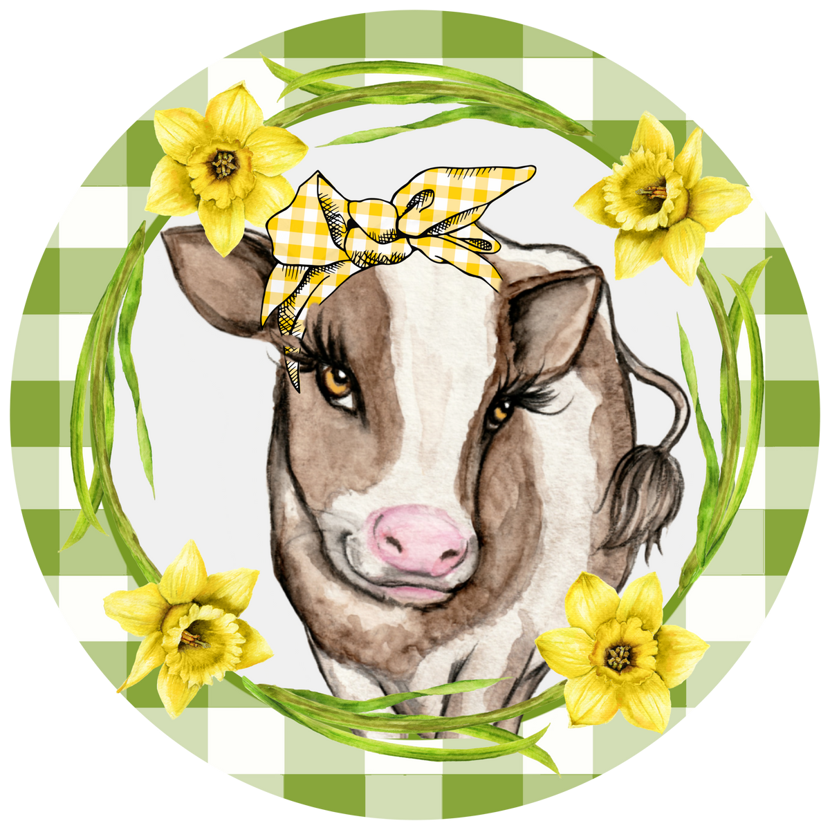Cow Sign, Wreath Attachment, Wreath Sign – Dor Designs