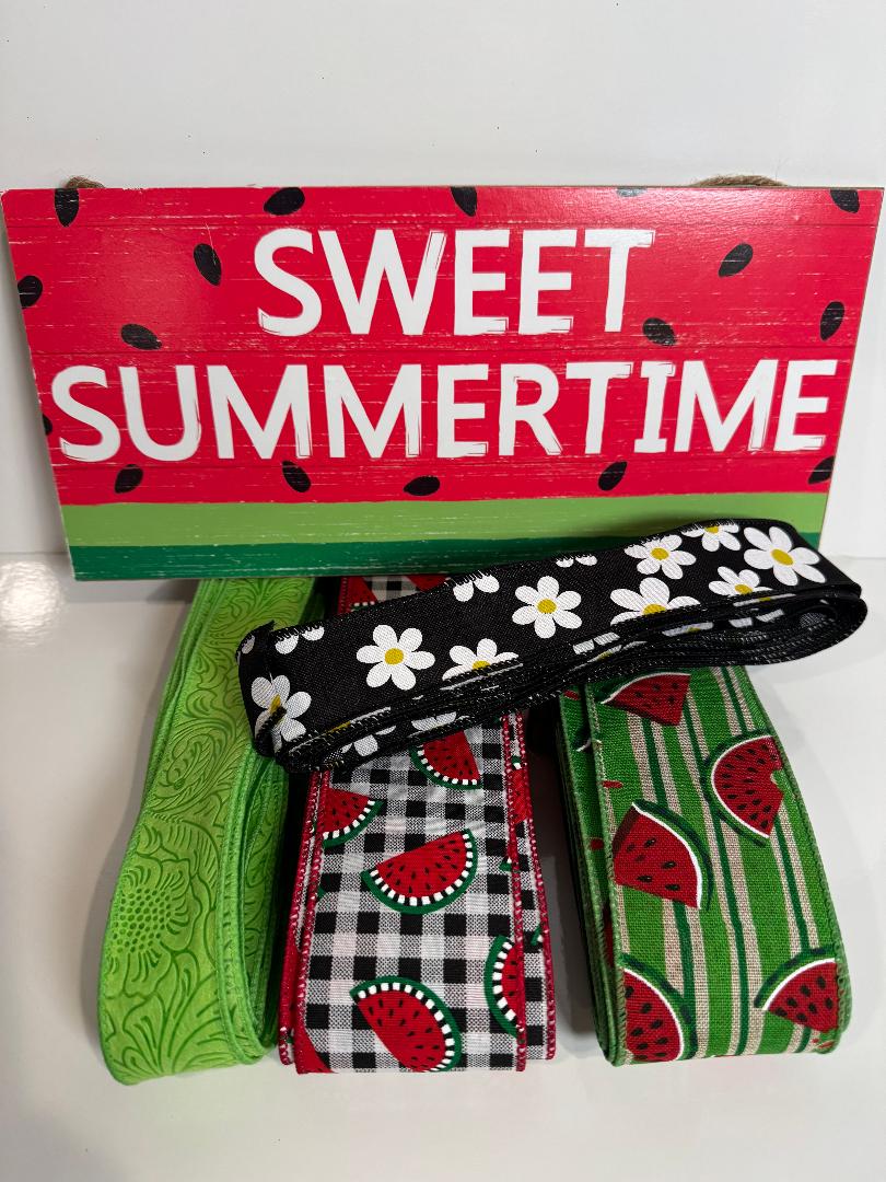 # 703 Sweet Summertime Watermelon Sign and Ribbon Kit – Dor Designs