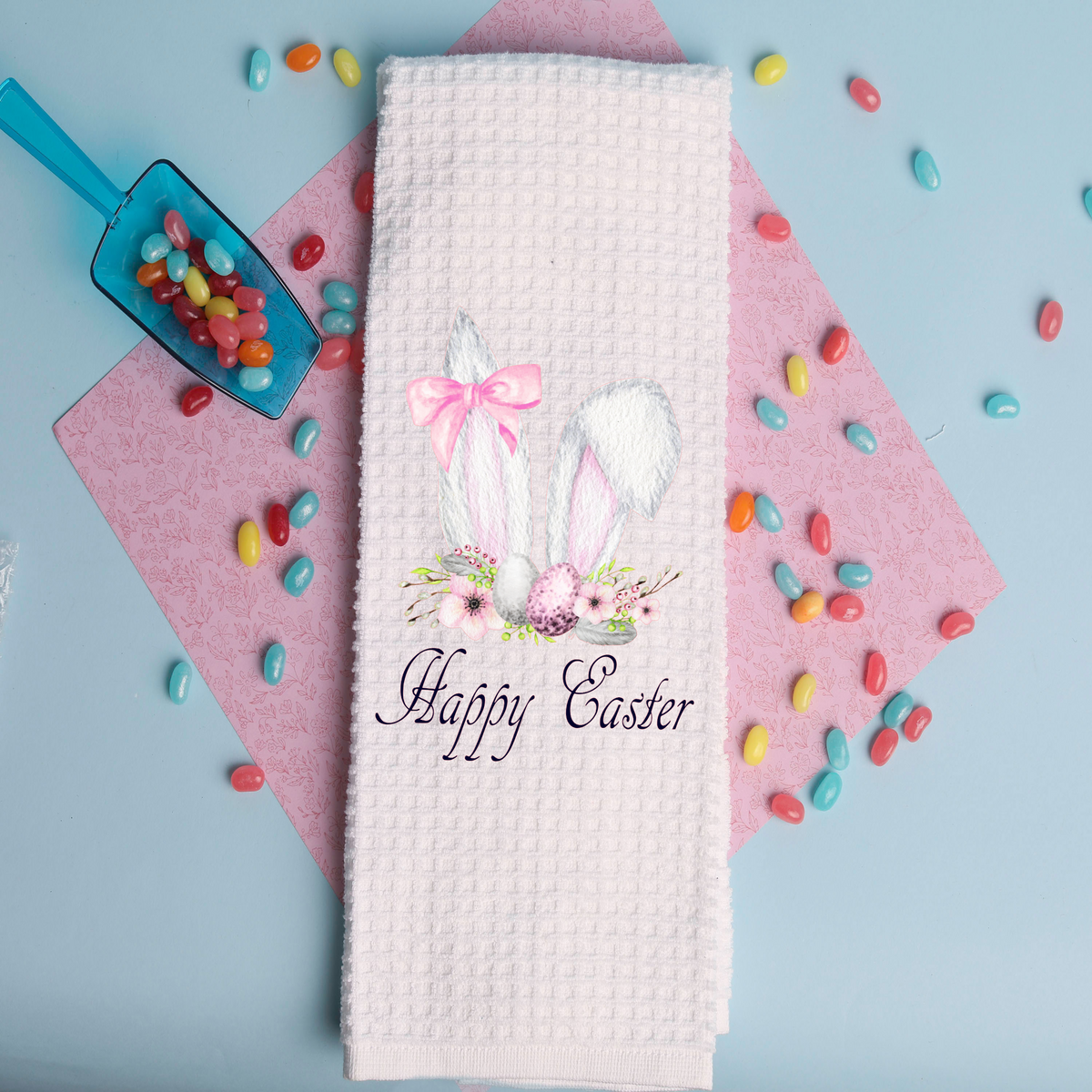 Bunny Ears Tea Towel Design, Easter Design, Bunny Ears, Easter -Spring ...